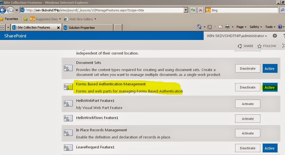 Samarendra Swain - SharePoint Tips: Configure Forms Based Authentication(FBA) in SharePoint 2013
