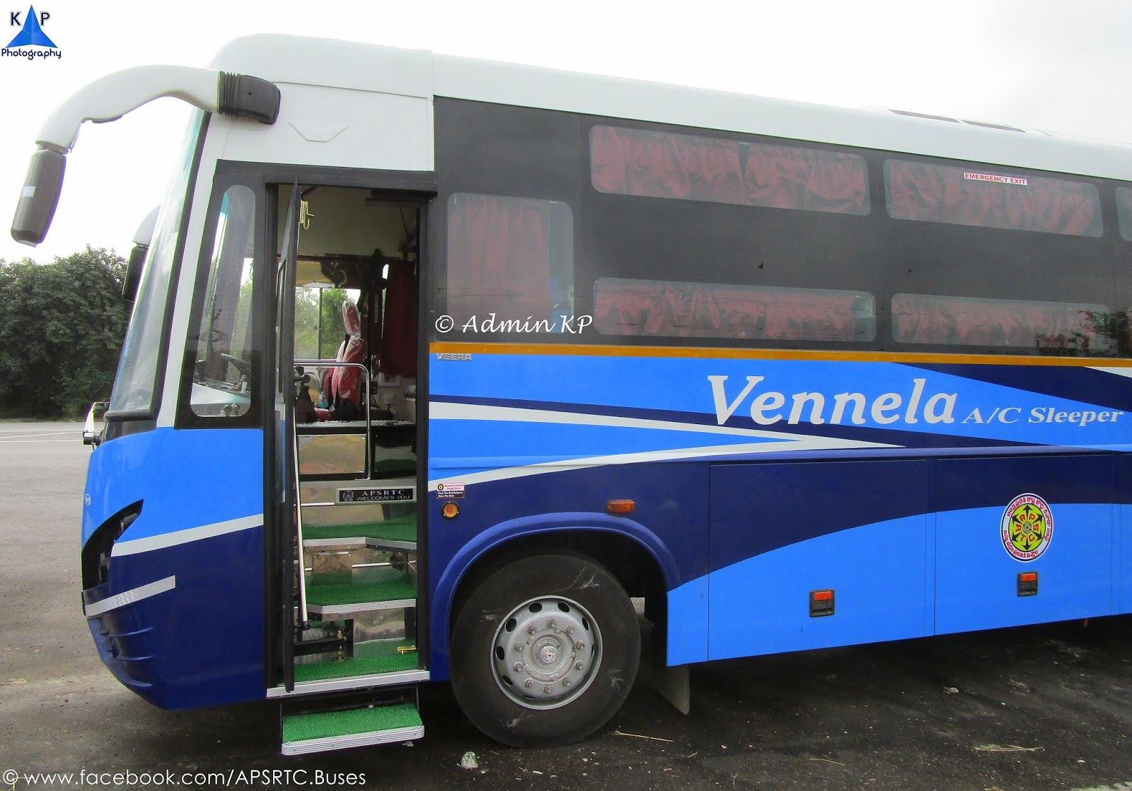 APSRTC BRAND NEW VENNELA AC SLEEPER BUS VEERA COACH ASHOK LEYLAND ENGINE.