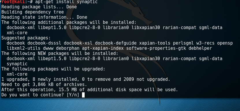 Cara Install Synaptic Package Manager di Kali Linux - LinuxSec Cara Install Synaptic Package Manager di Kali Linux - LinuxSec