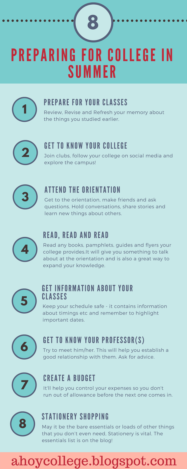 Ahoy College: Preparing for College in Summer