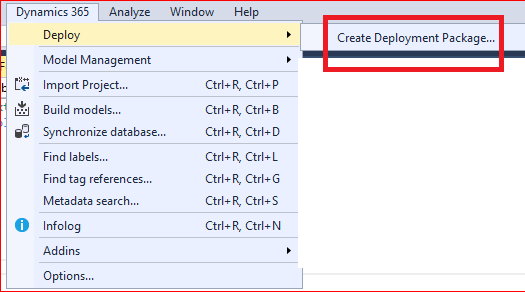 Package Deployment in D365 AX (UAT and Production)