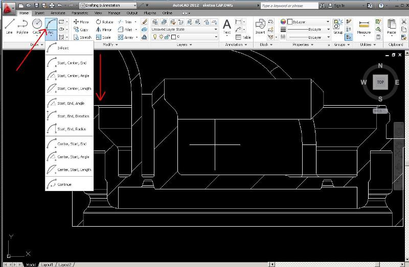 Using the Fly-Out Menu Toolbar - AUTOCAD DESIGN SIMPLE TUTORIAL