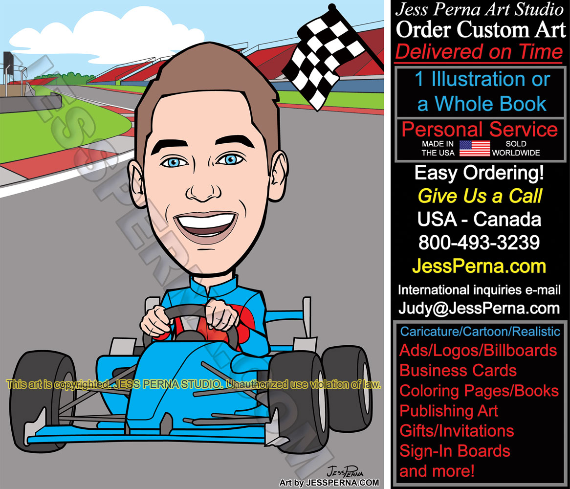 How to Order Ad Cartoons and Caricatures: Caricatures in Cars