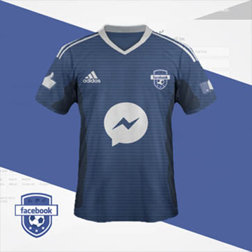 Social Media Football Kits - Facebook, Twitter and Instagram Shirts ...