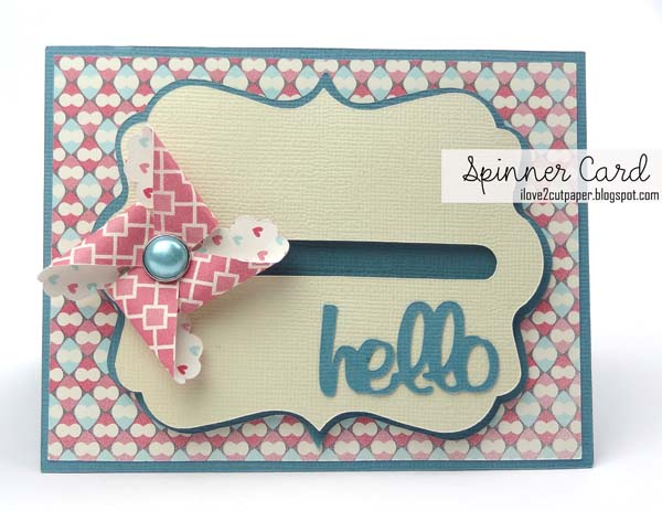i love 2 cut paper: Penny Spinner Card