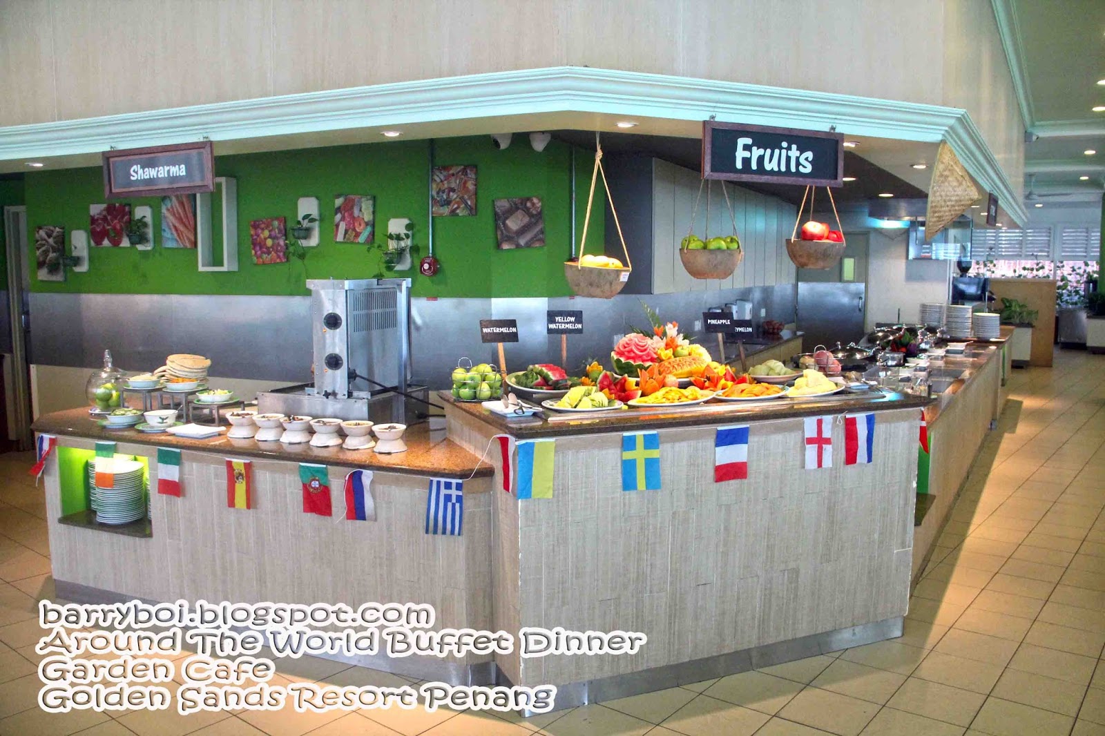 Around The World Buffet Dinner at Garden Café, Golden Sands Resort Penang
