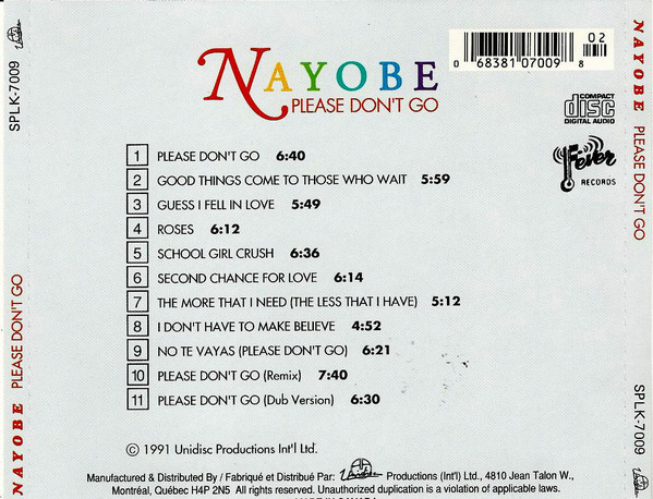 .: Nayobe - Please Don't Go - 1986