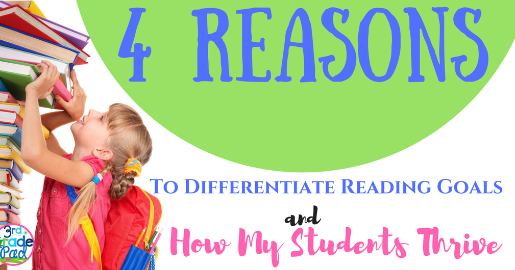 Differentiating Reading Goals in the Classroom - 3rd Grade Pad