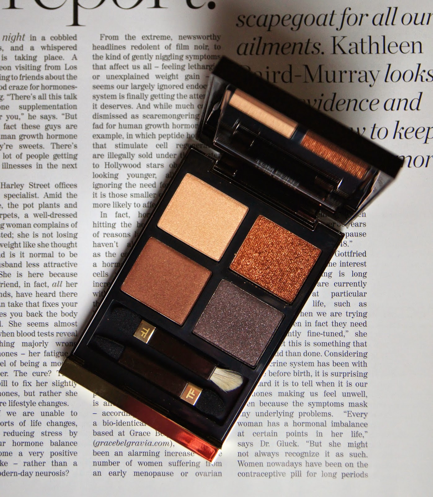 Tom Ford Cognac Sable Eye Color Quad Review + Swatches ...