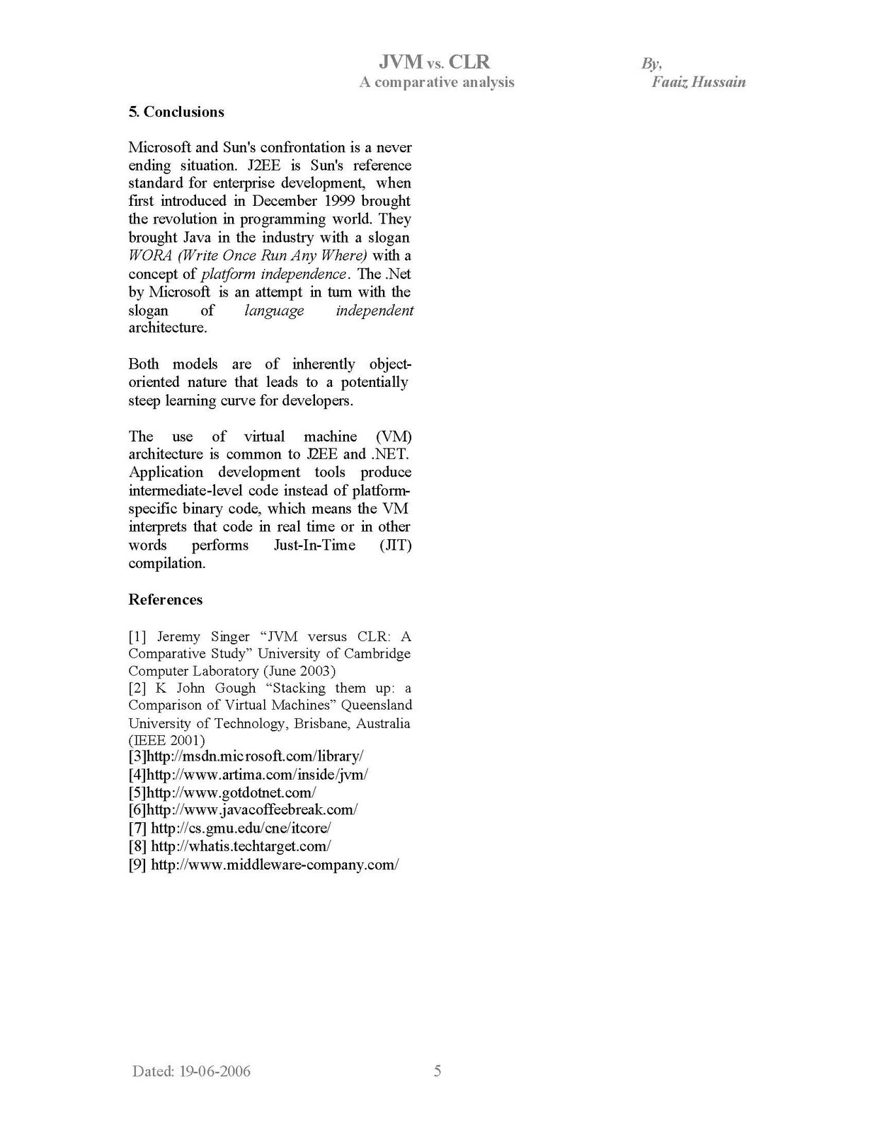 Java Virtual Machine (JVM) VS. The Common Language Runtime (CLR) -- A ...