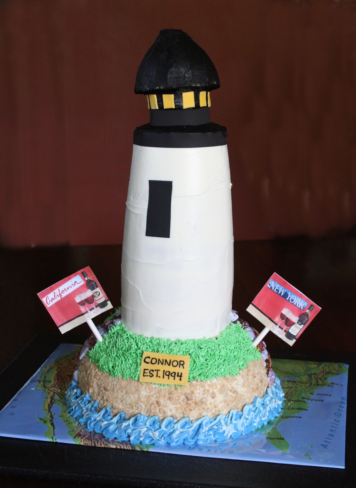 Straight to Cake: Lighthouse Anniversary Cake