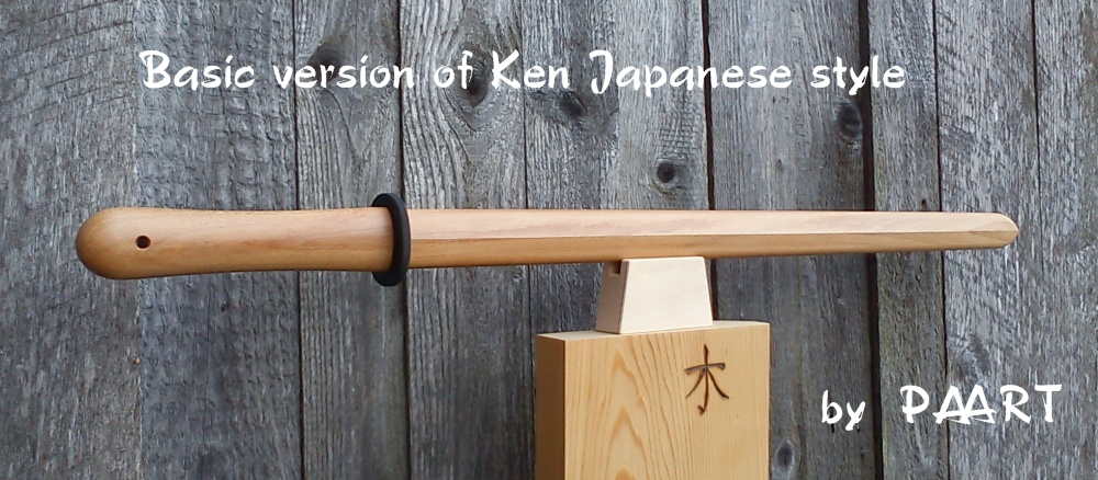 paart budo buki: Simple Ken wooden sword