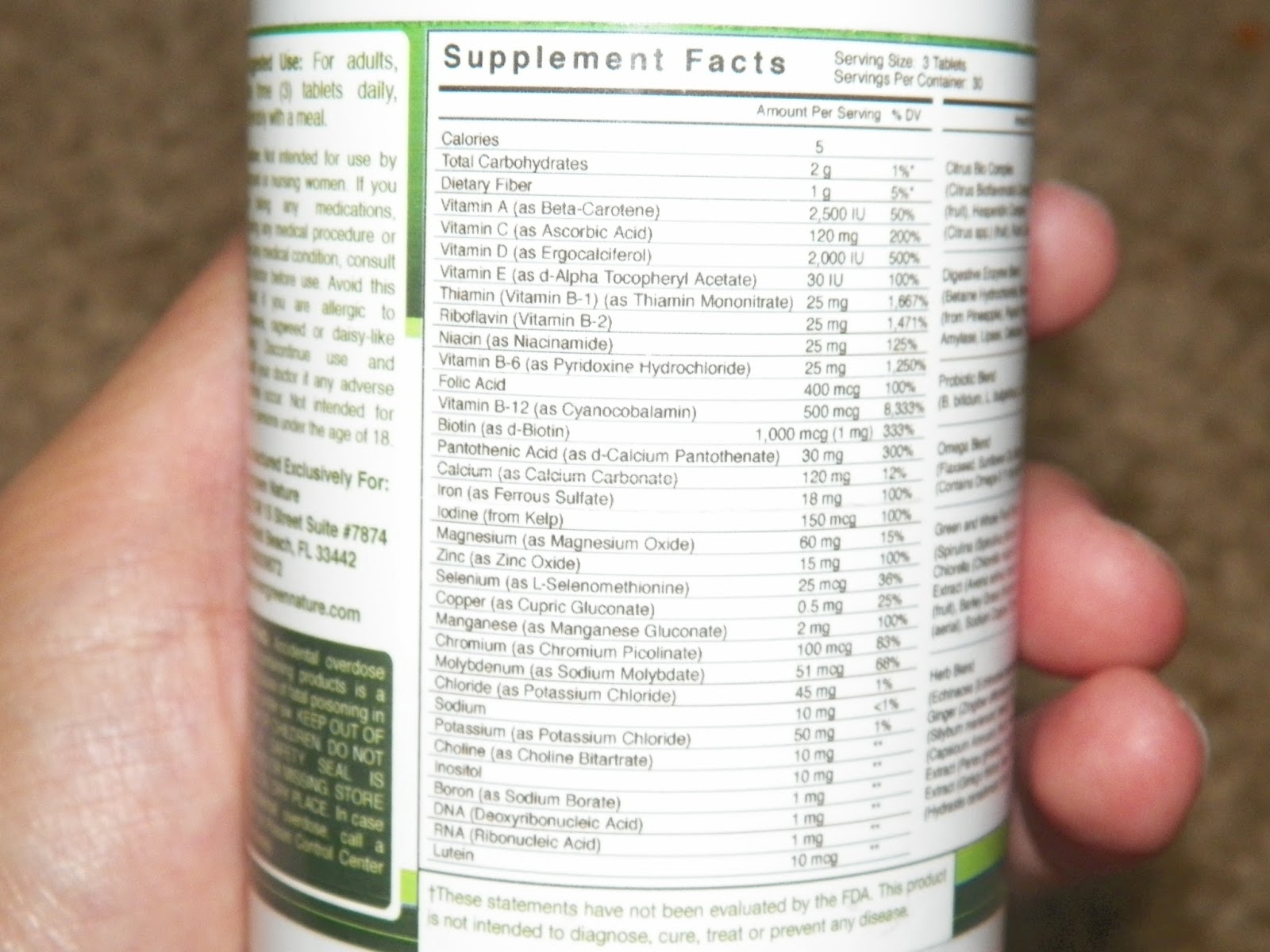 mygreatfinds: Wholefood Multivitamin From Evergreen Nature Review