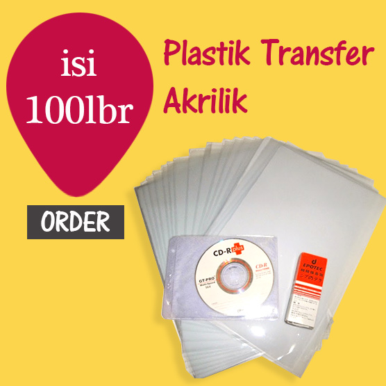 Kertas Acrylic Transfer Sheet / transfer gambar ke Acrylic Isi 50 ...