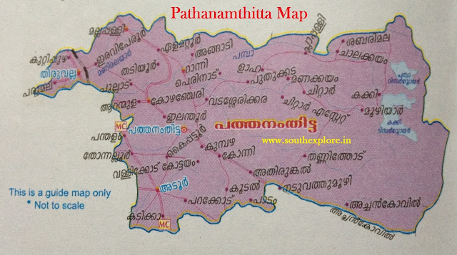 PATHANAMTHITTA TOURISM MAP | TOURIST PLACES IN PATHANAMTHITTA ~ SOUTH ...
