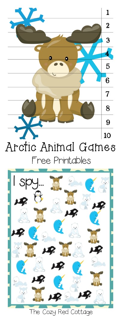 The Cozy Red Cottage: Arctic Animal Puzzles and I Spy Game (Free ...