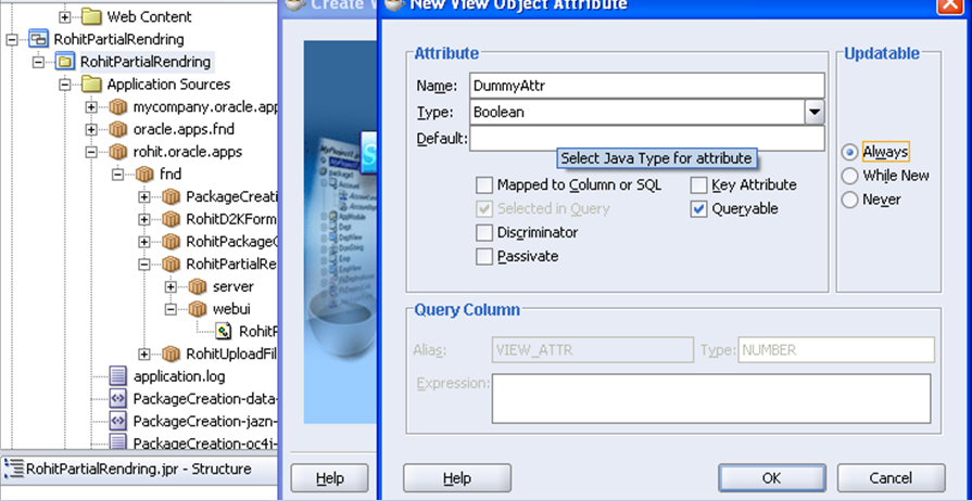 Oracle Application's Blog: Part2 Partial Rendering in OAF Page(Conditional Displaying Item On ...