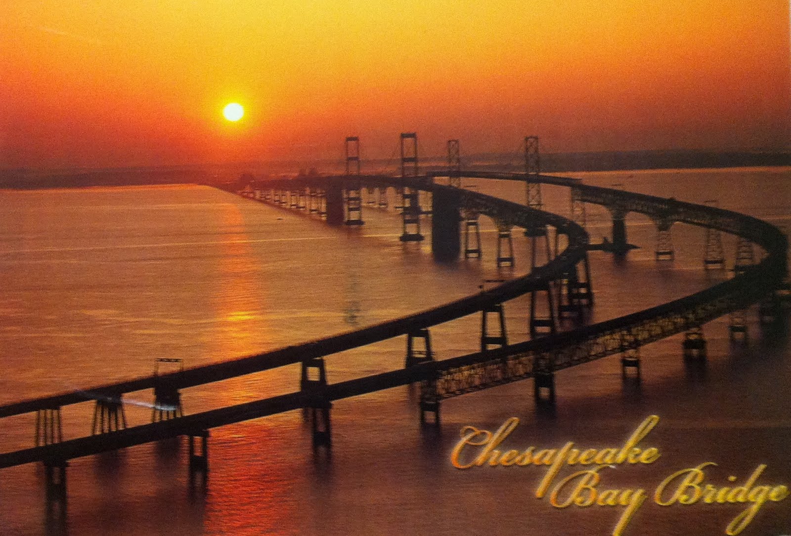 U.S.A Postman: Chesapeake Bay Bridge : Postcard USA