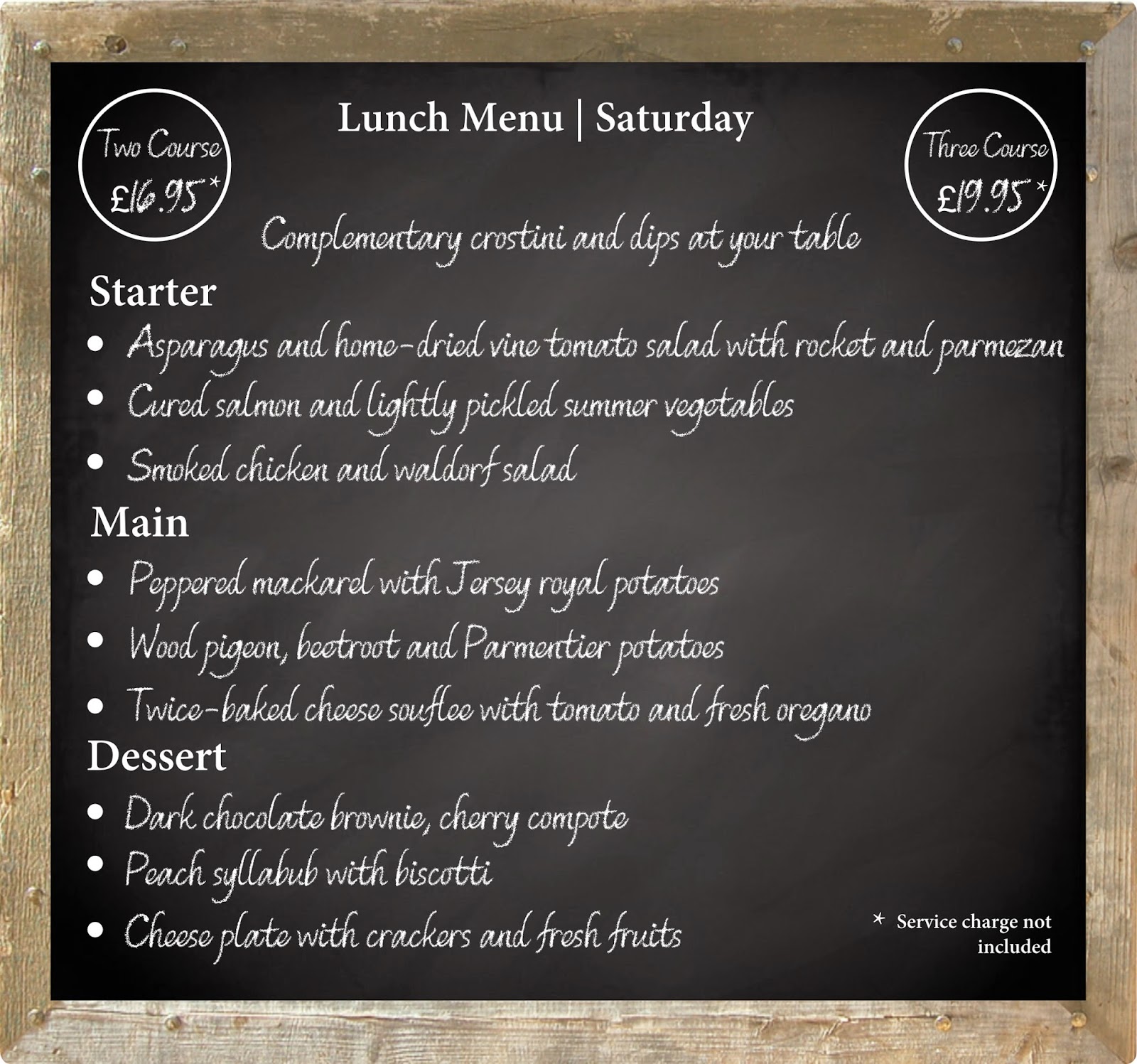 Barretts Bistro Pop Up: Saturday lunch time
