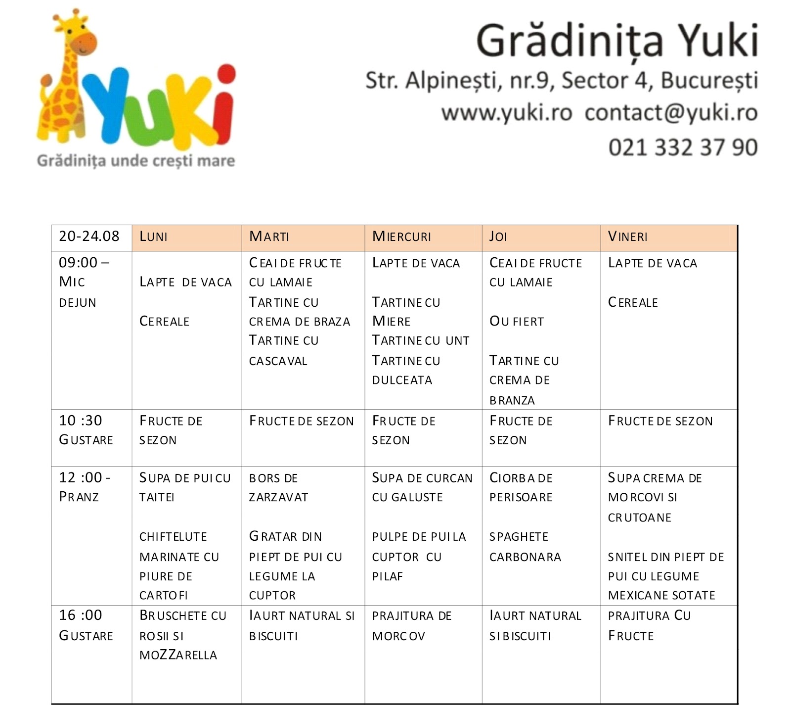 Gradinita Yuki: September 2012