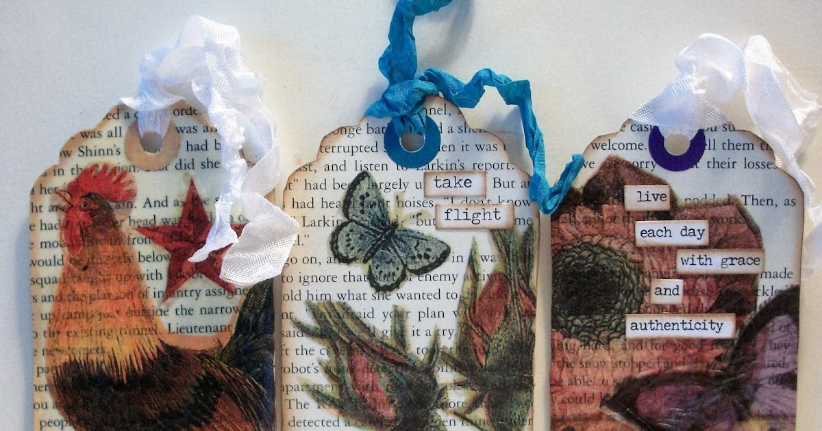 For the Love of Cardmaking: Napkin Decoupage Tags