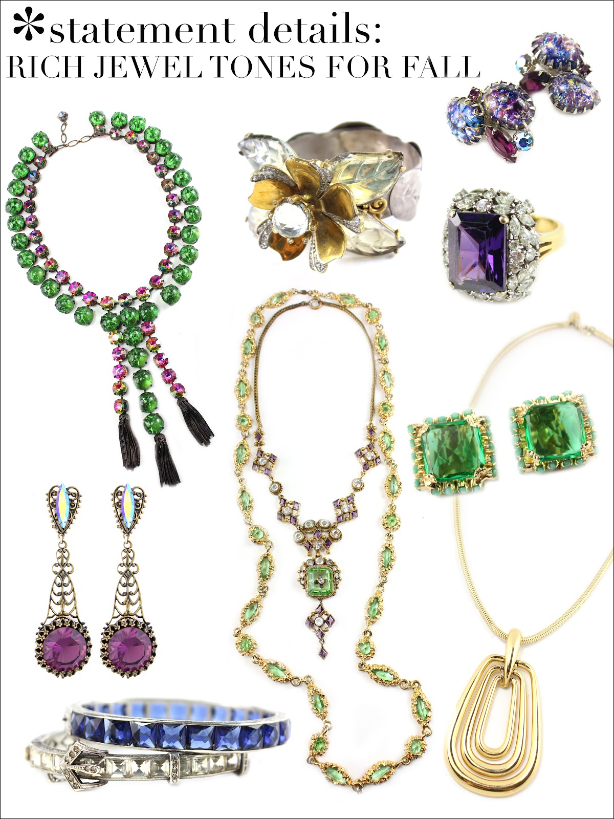 House Of Lavande Blog: Jewelry Trend: Statement Details