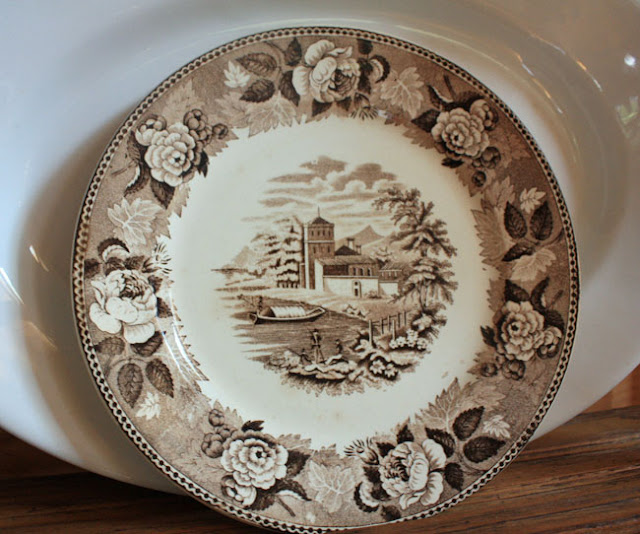 FABULOUS FINDS: BROWN TRANSFERWARE FROM ERIN - An Eye For Detail