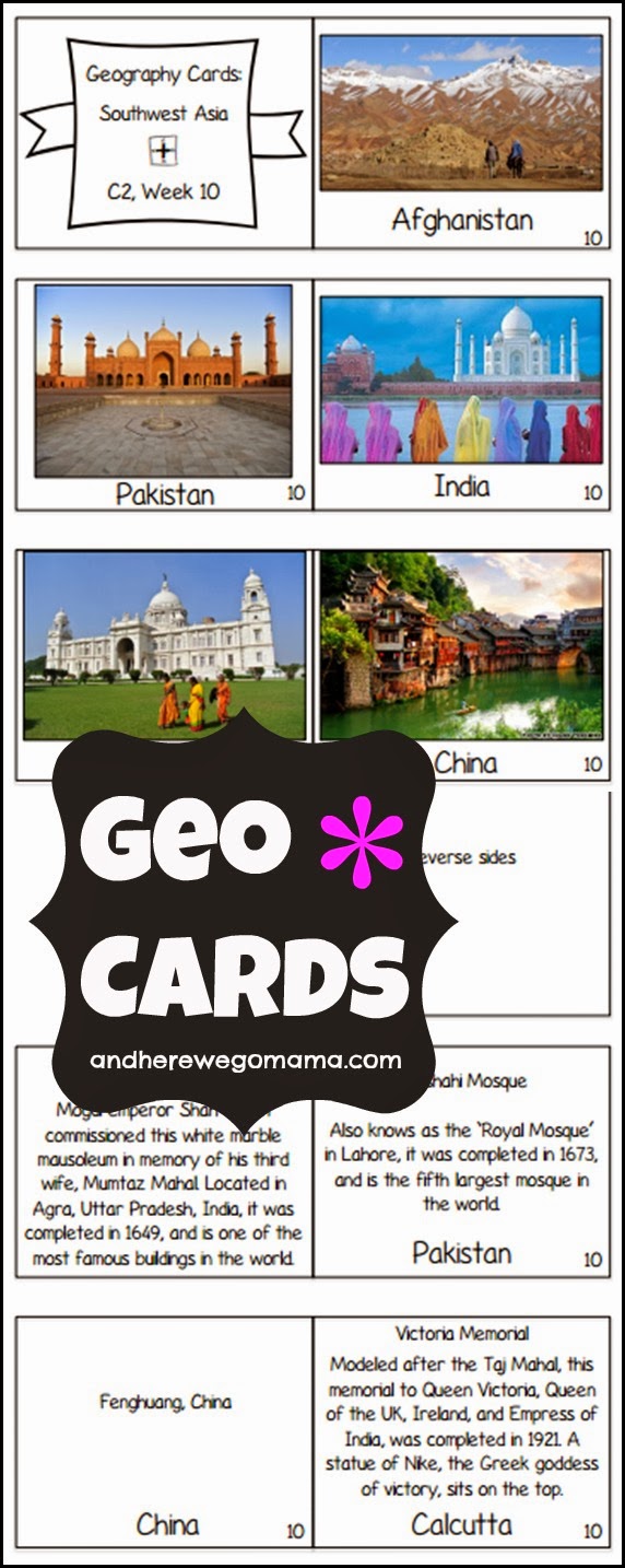 And Here We Go!: Cycle 2 Geography Cards