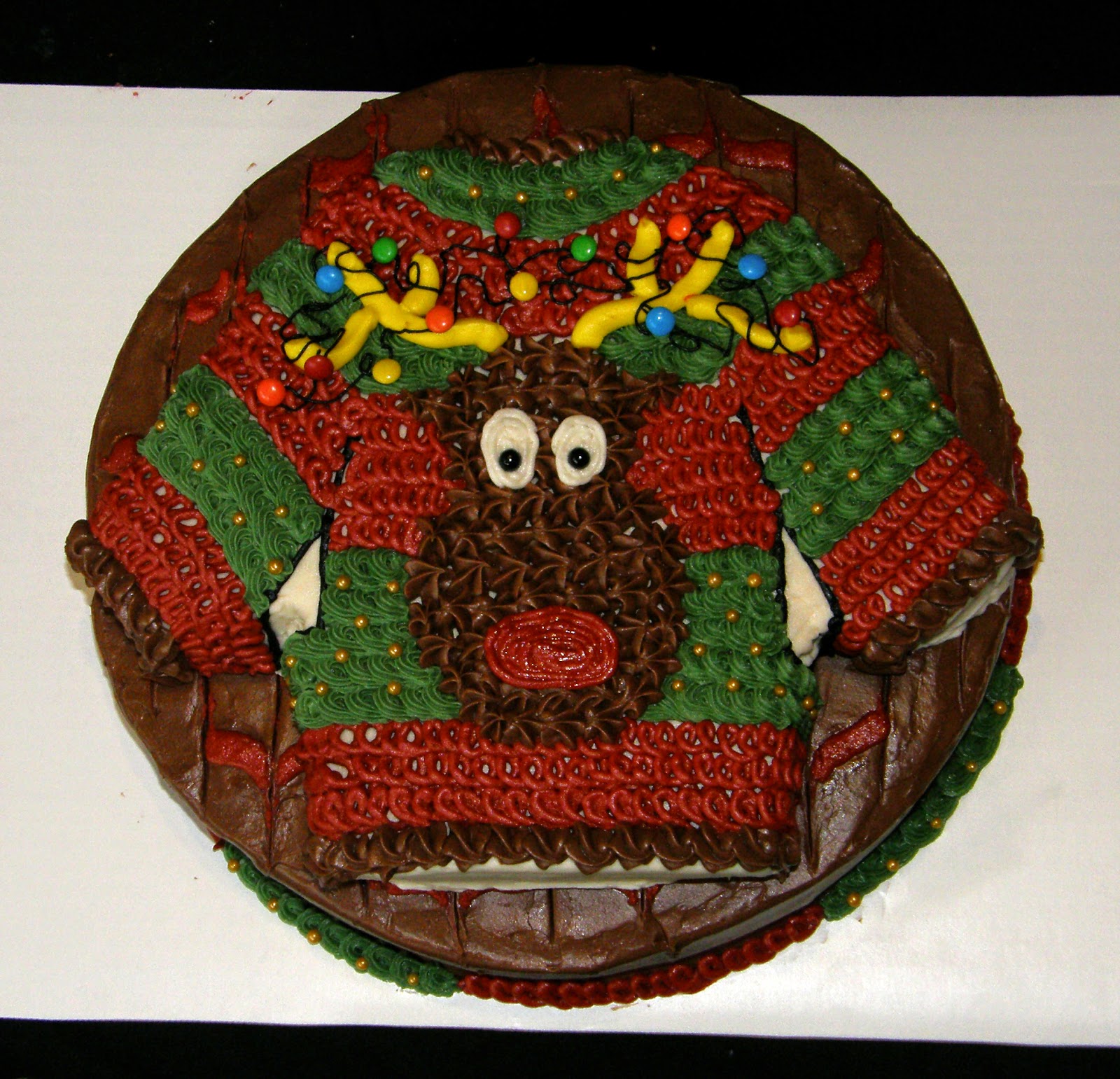 Mrs. Lydia's Kitchen: Tacky Sweater Cake