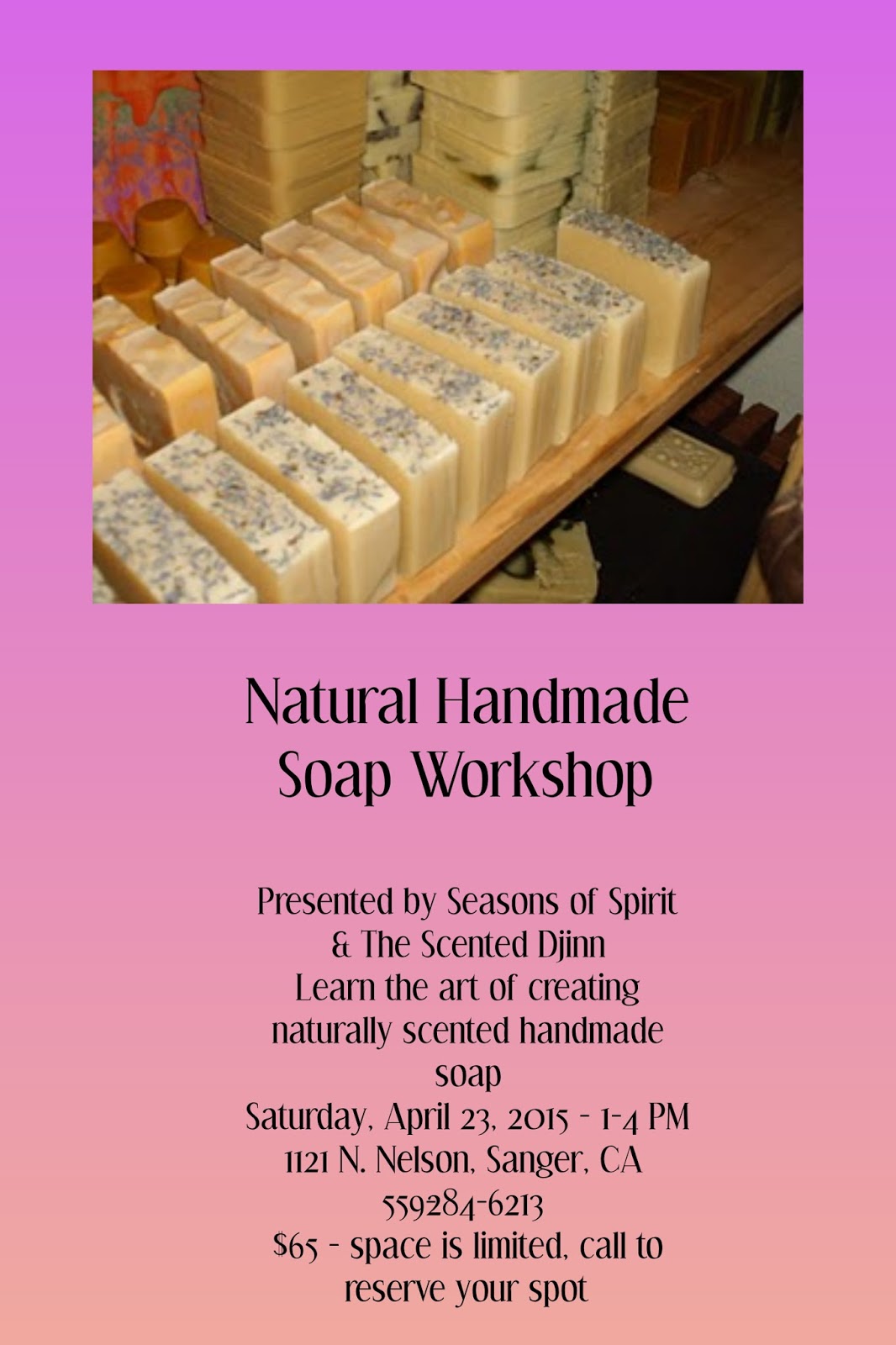 Soap Workshop April 23, 2016