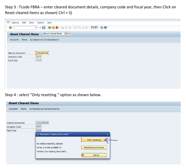 Process of Reversing The Cleared Document in SAP - CSI | DOP Core Solutions