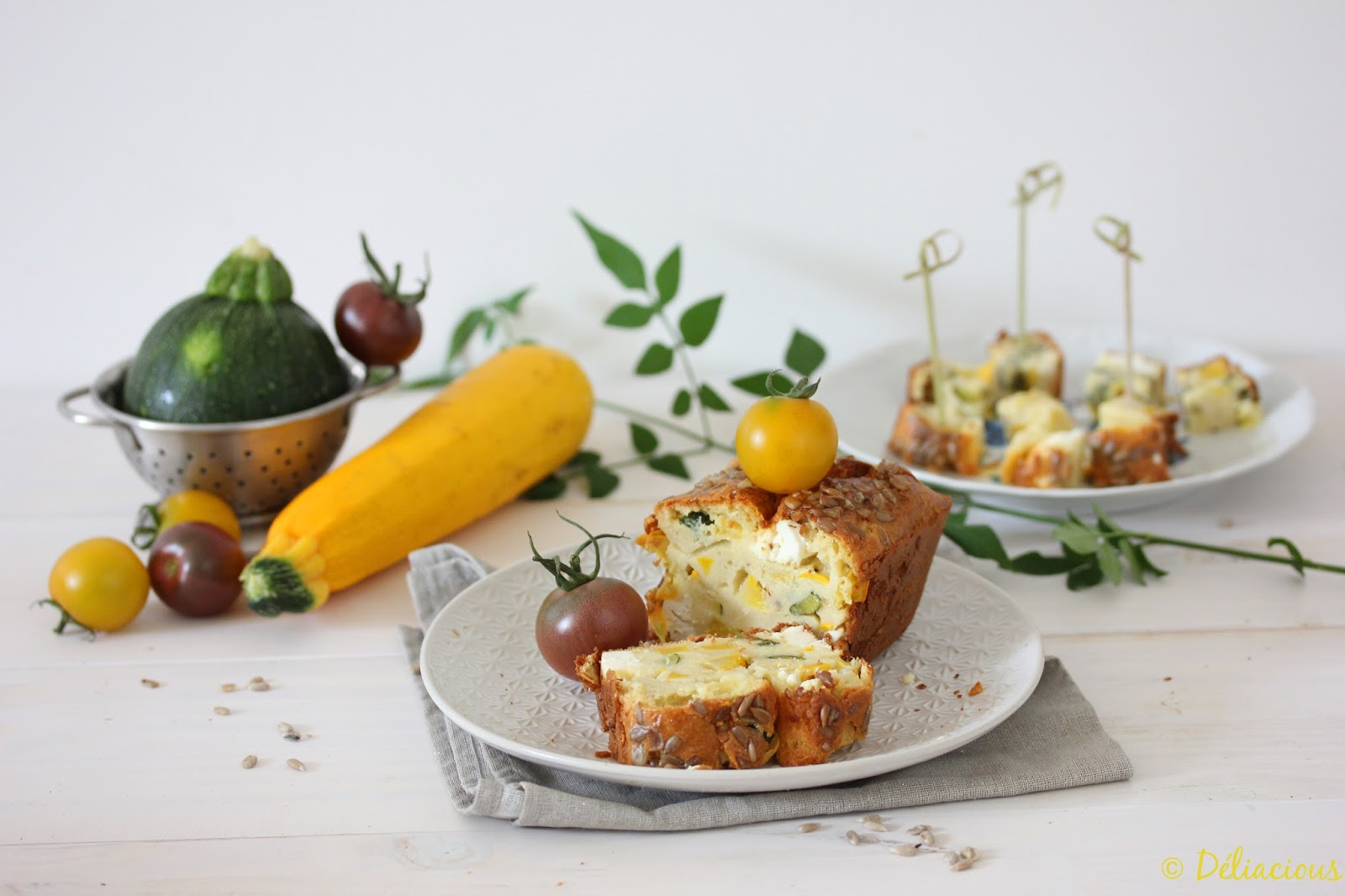 Cake à la courgette et à la feta