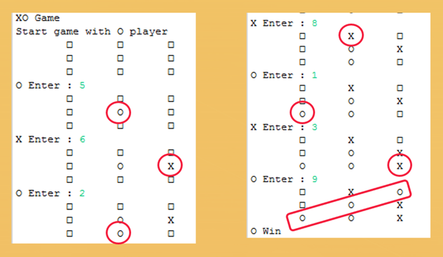 Softwere Development: XO JAVA update [แยกฟังก์ชัน]