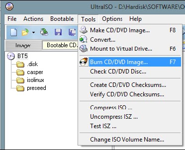 TINO CS BLOG: Cara Membuat CD/DVD Bootable Dengan UltraISO