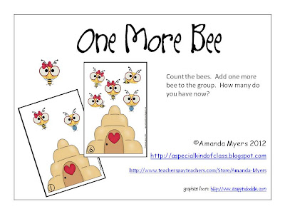 A special kind of class: Bee Math Work Station Activities