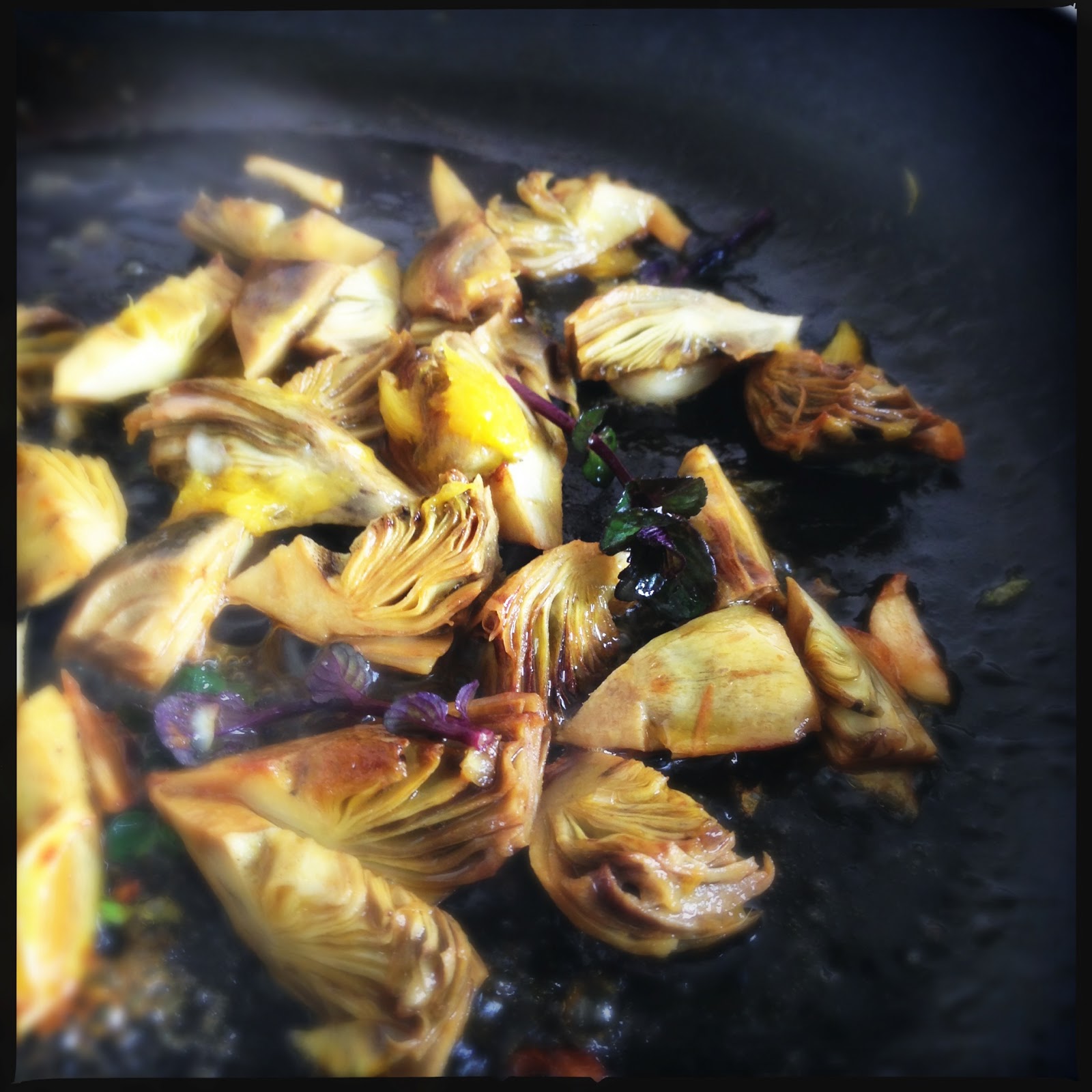 La cucina alchemica di Yaya: I sagnarelli con carciofini sott'olio e ...