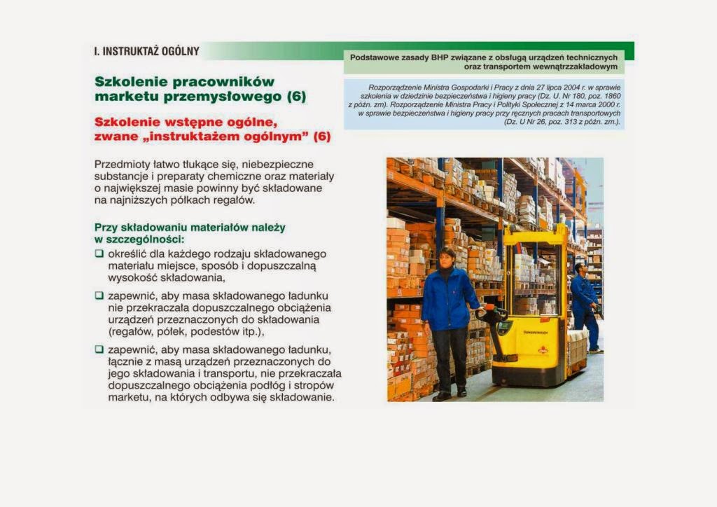 Szkolenie wstępne BHP: 85 Podstawowe zasady BHP związane z obsługą ...