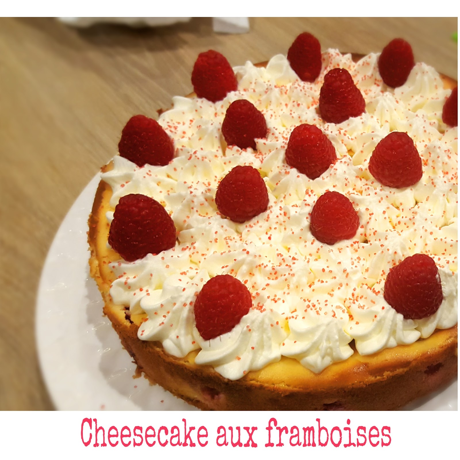 Un pur délice....: Cheesecake aux framboises
