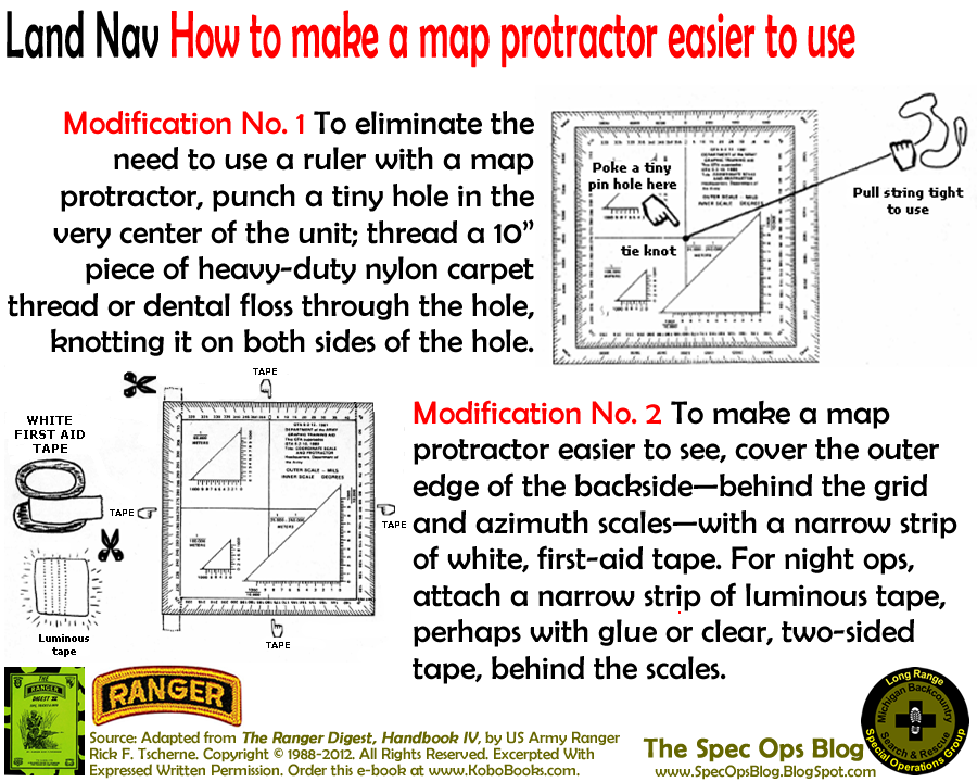 The Spec Ops Blog: How to make a map protractor and UTM roamer scale ...