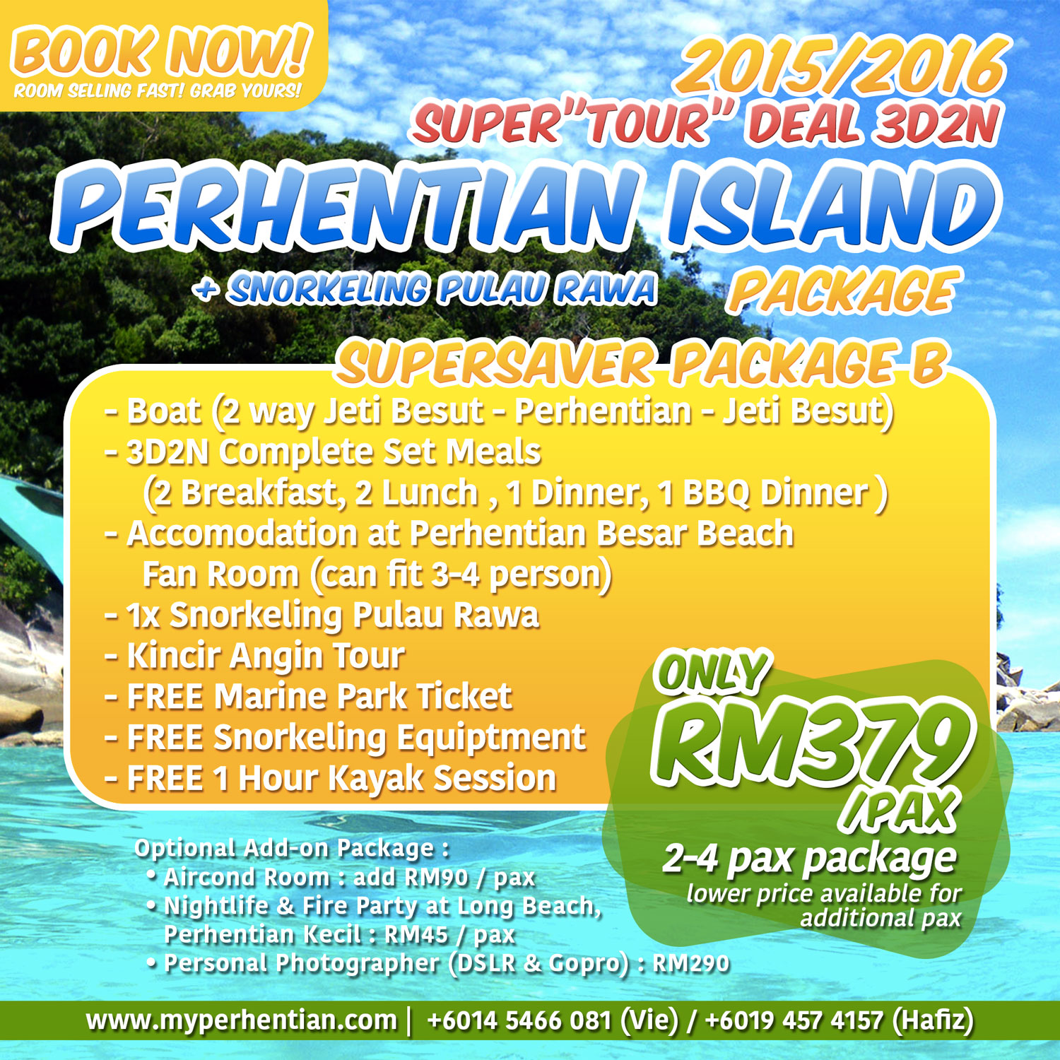 Pakej Percutian Murah Pulau Perhentian - Hafiz Rahman