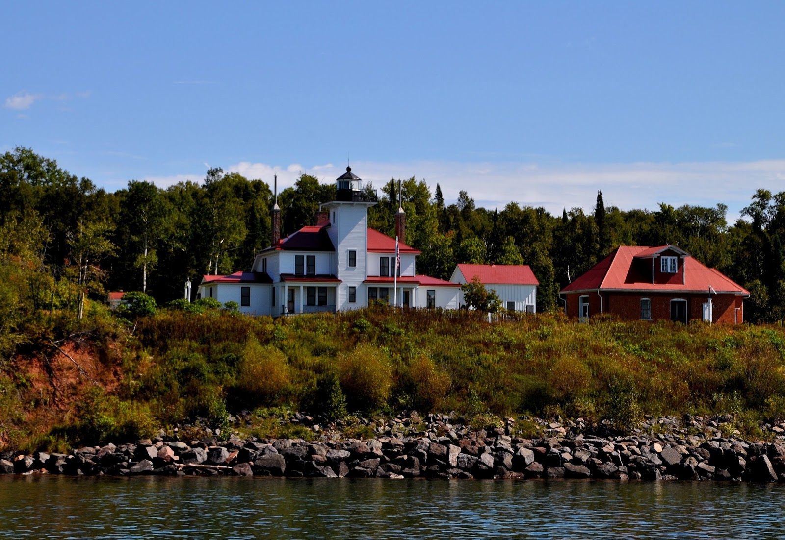WC-LIGHTHOUSES: RASPBERRY ISLAND LIGHTHOUSE-RASPBERRY ISLAND, WISCONSIN