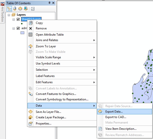 Cara Input XY Data di ArcGIS 10
