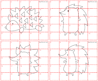 Picture puzzle: Free printable Porcupine picture puzzle game drawing ...