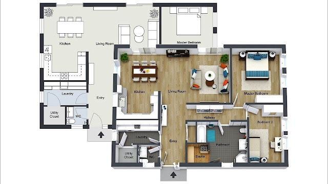 Mengenal Gambar Denah Lantai (Floor Plan) - Arsitur Studio