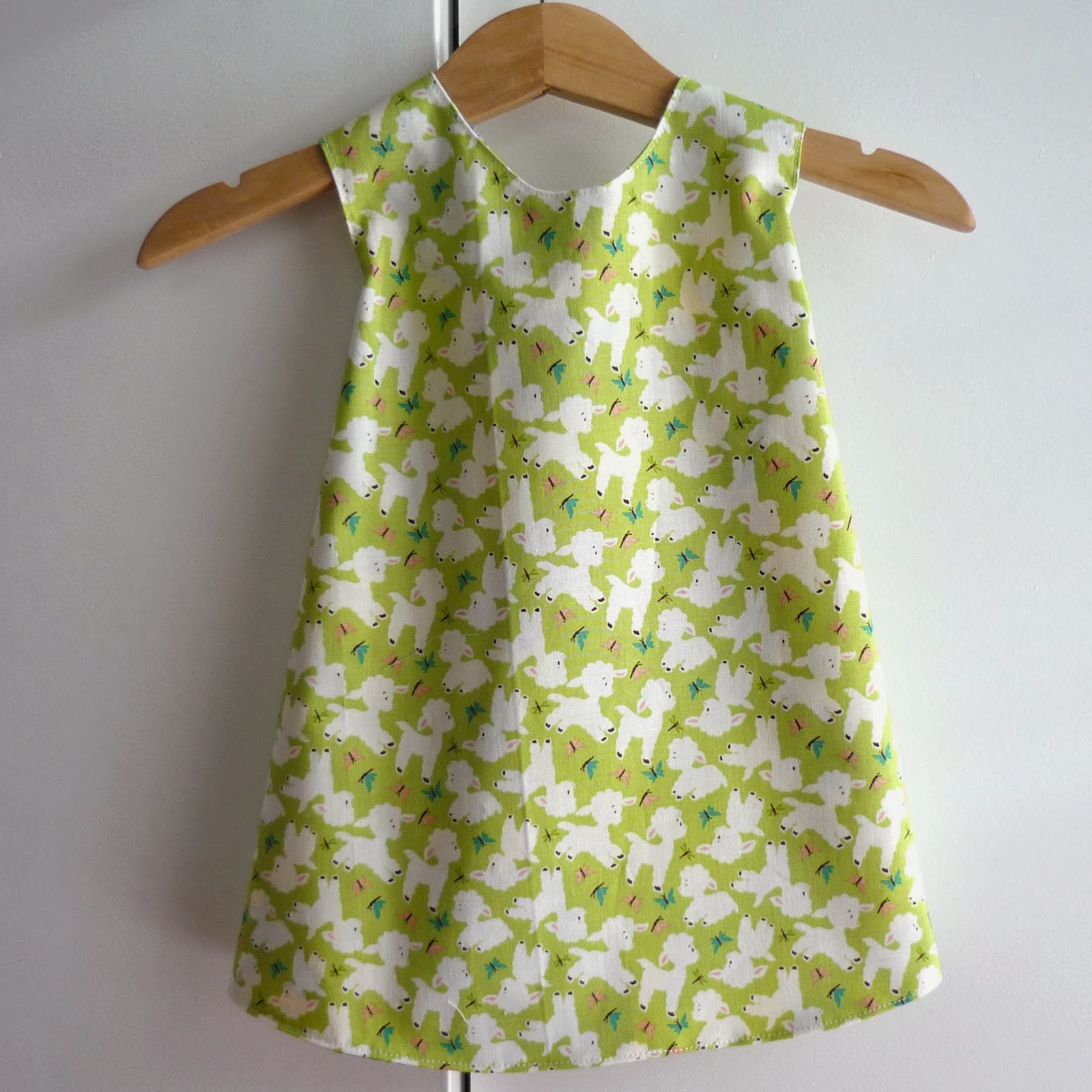 While Henry Naps: Baby Crossover Pinafore and Bloomers