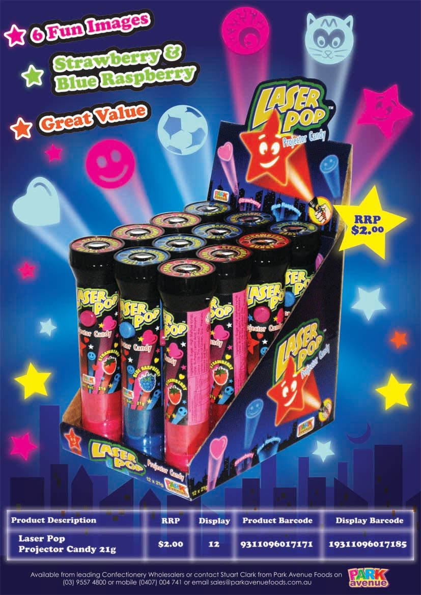 Dream:Create:Inspire: Laser Pop Projector Candy Sell Sheet