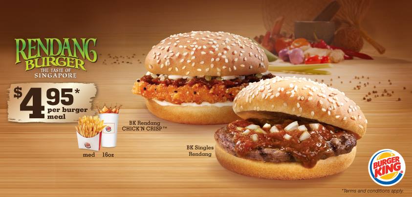 Around the World: Burger King Singapore - Rendang Burger