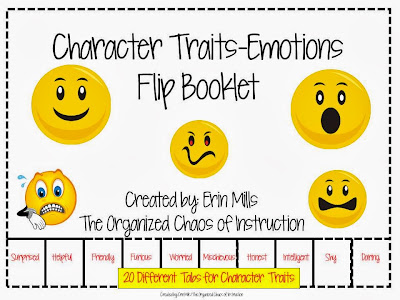 The Organized Chaos Of Instruction: Character Traits (EMOTIONS) Flip ...