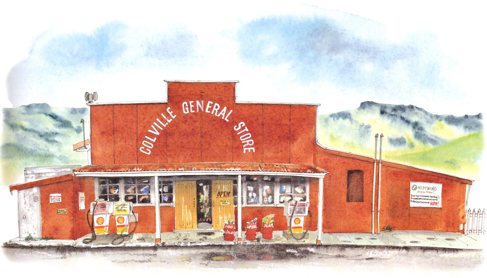 Don Donovan's World: Open 7 Days 7. Colville General Store