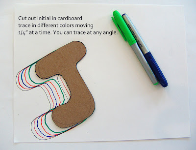Cool Stuff Art Gallery: Letter Initial Drawing Art Project